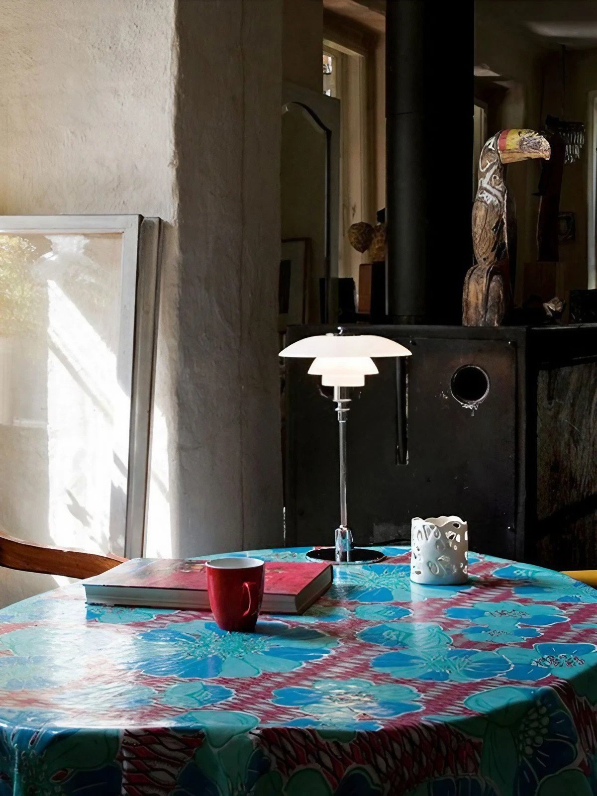 Danish Disc Multilayer Metal Table Lamp